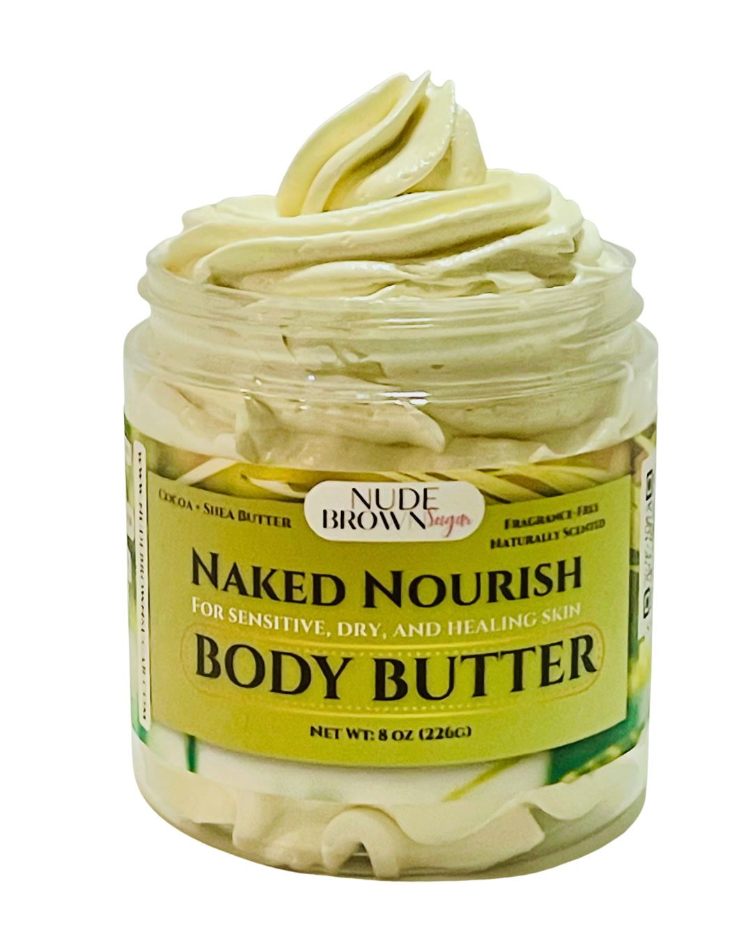 Naked Nourish Body Butter – Natural Skin Care – Nudebrownsugar